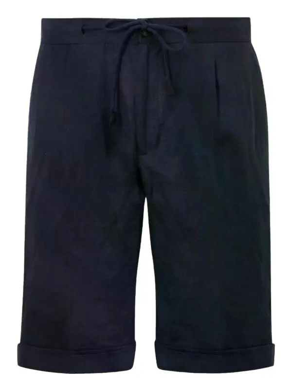 GRAN SASSO Linen Shorts - Blue
