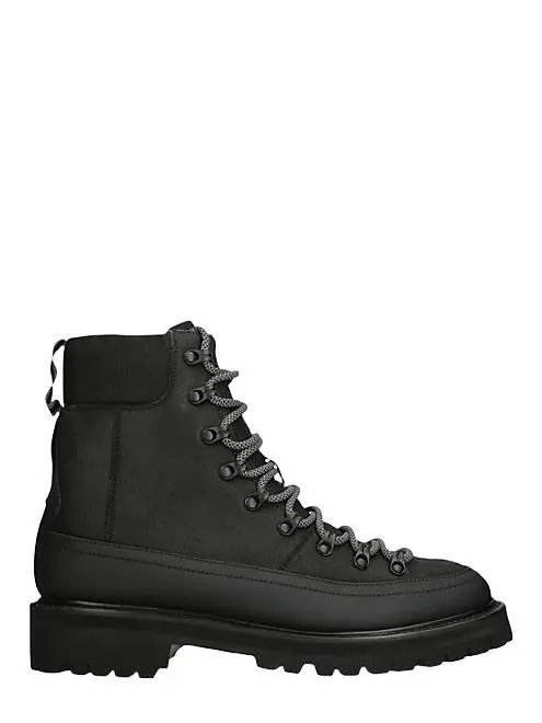 Grenson Brady Flat Suede Ankle Boots - Black