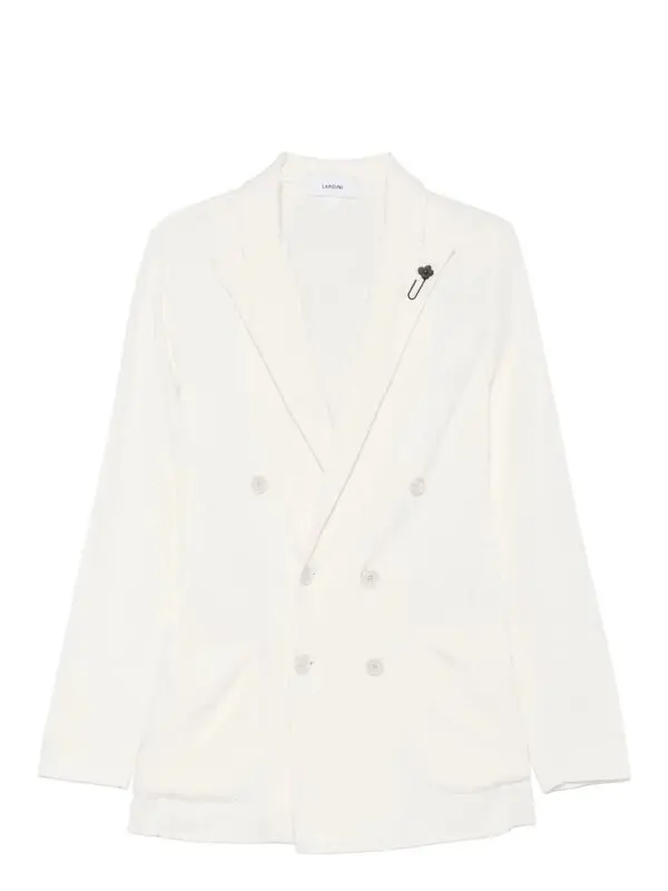 LARDINI Knitted Blazer - White