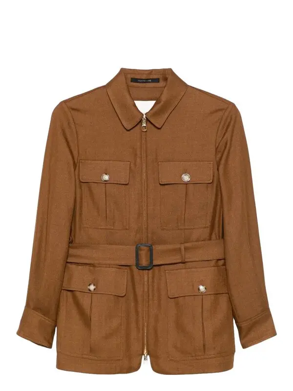 MONTECORE Belted Jacket - Brown