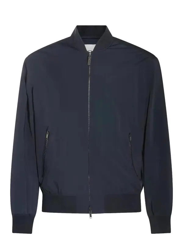 TOD'S Zip-up Bomber Jacket - Blue