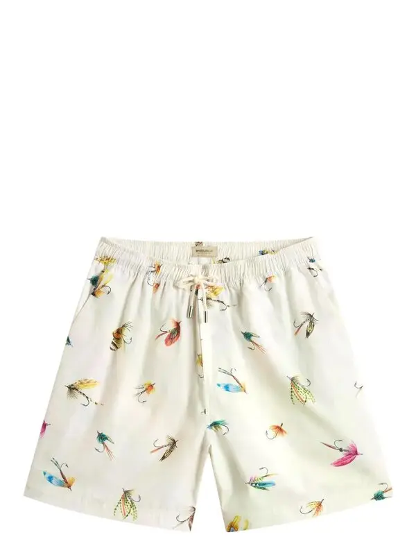 Woolrich Graphic-print Shorts - White