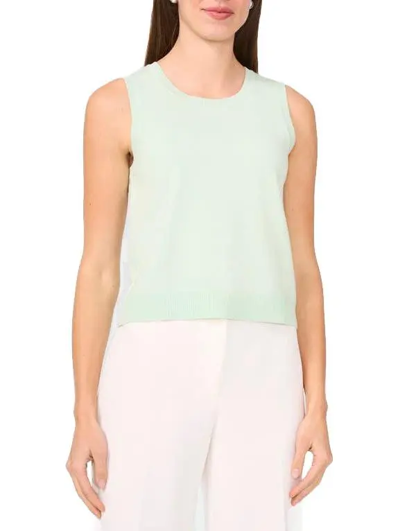 Halogen Crewneck Sweater Tank - Mint Creme