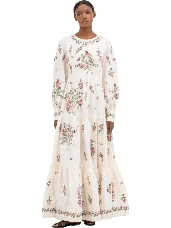 AURORA Nuez Wisteria Maxi Dress - Multicolor