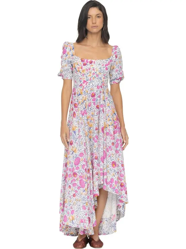 VERANERA Etereo Capullo Midi Dress - Multicolor