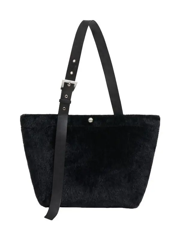 Apparis Esti Faux Calf Hair Tote - Noir