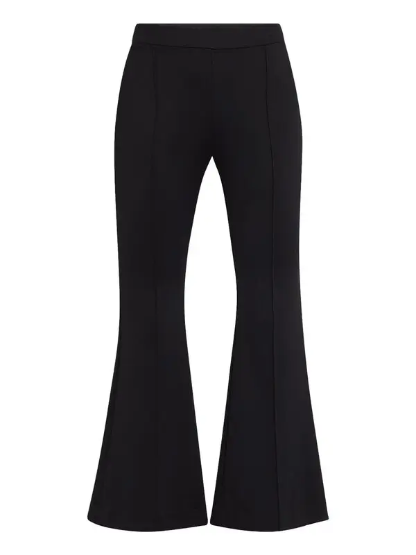 Rosetta Getty Scuba Flare Cropped Pants - Black