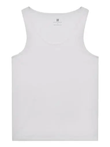 REISS Vinnie Crewneck Stretch-cotton Vest - White