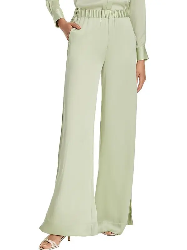 TOCCIN Auggie Side Slit Pants - Mint
