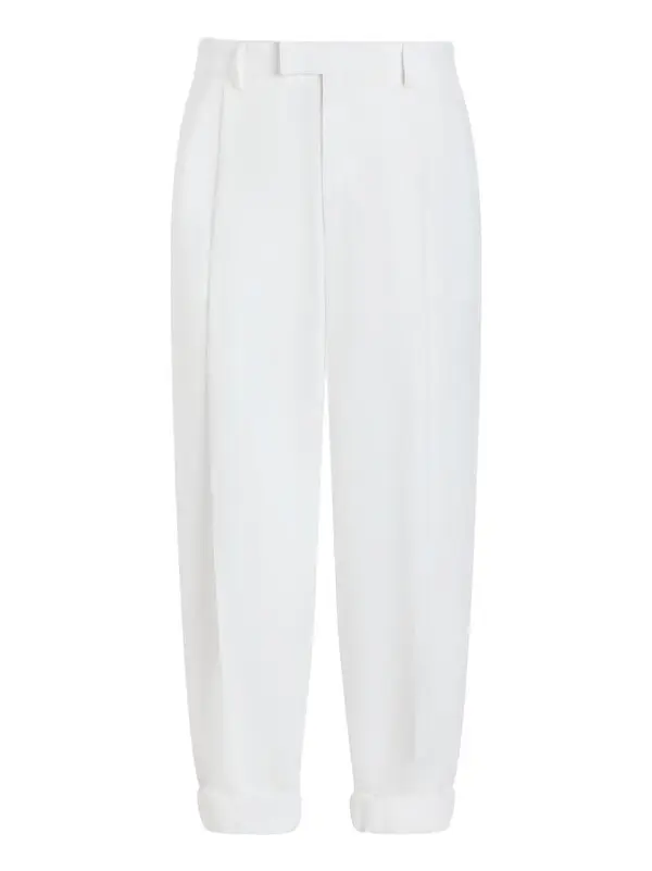 Dolce & Gabbana Linen Pants - White