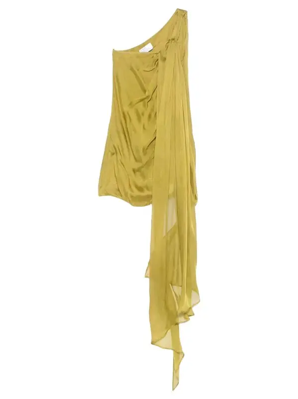 Giuseppe Di Morabito Asymmetric One-shoulder Mini Dress - Green