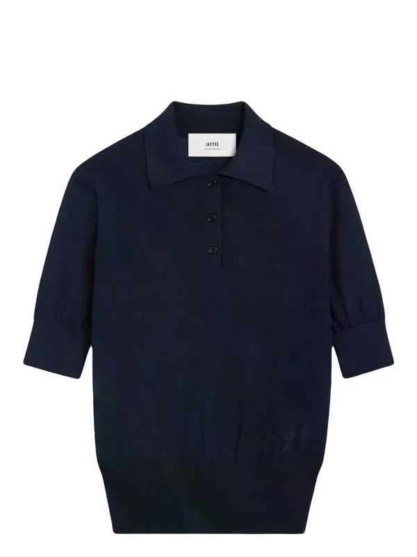 Ami De Coeur Polo Top - Blue