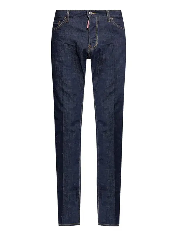 Dsquared2 Panelled Slim-cut Jeans - Navy Blue