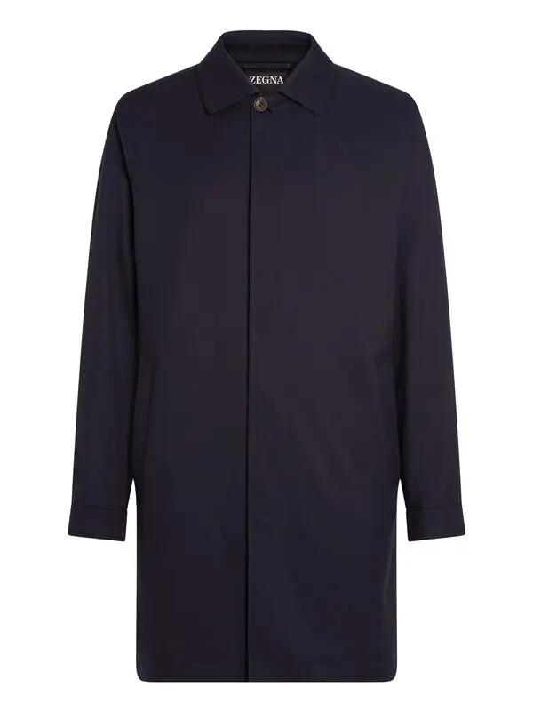 Zegna Motorin 300cc Raincoat - Navy Blue