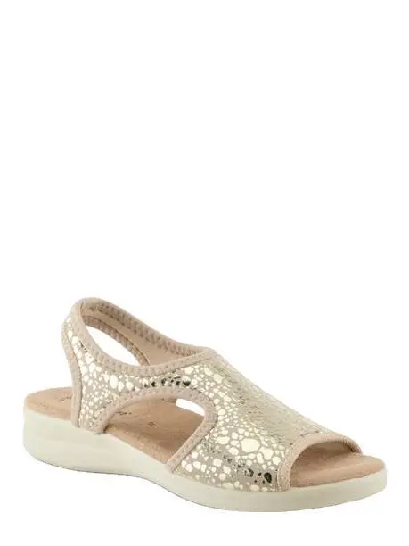 SPRING STEP SHOES Nyaman Slingback Sandal - Gold