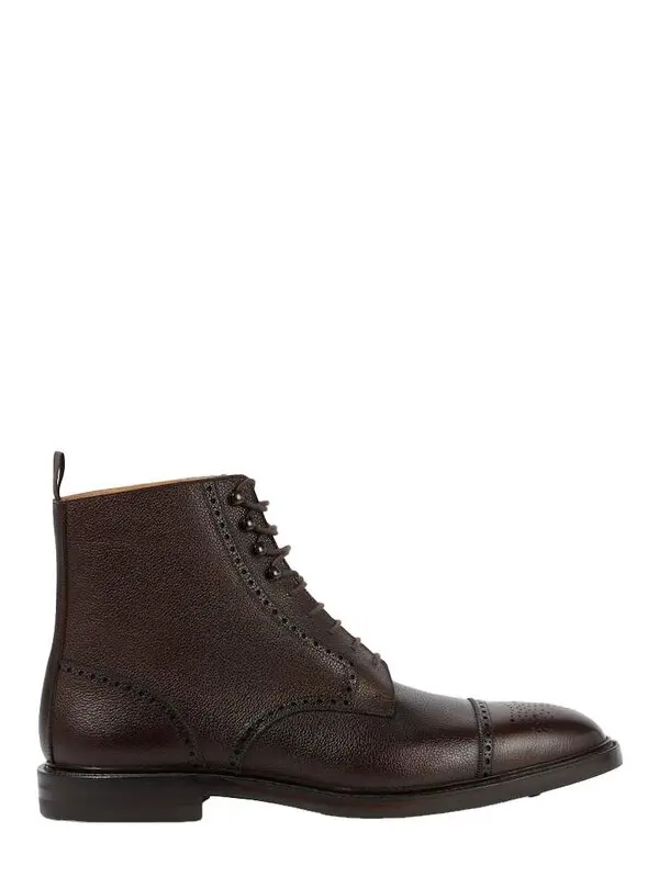 George Cleverley Toby Leather Derby Boots - Brown