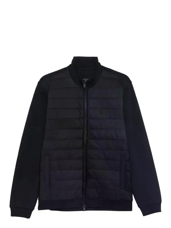 FAY Panelled Zip-up Jacket - Blue