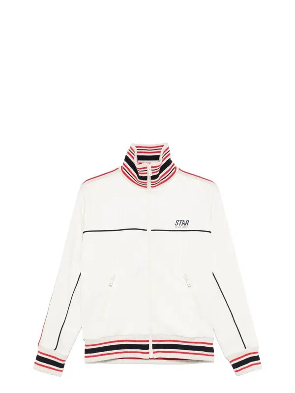 Golden Goose Striped Trim Jacket - Papyrus