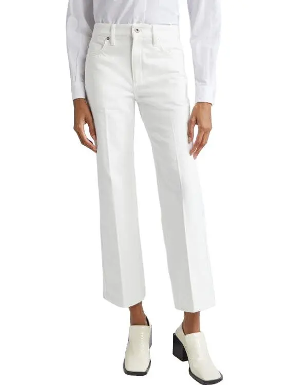 JIL SANDER Flare Leg Jeans - Optic White