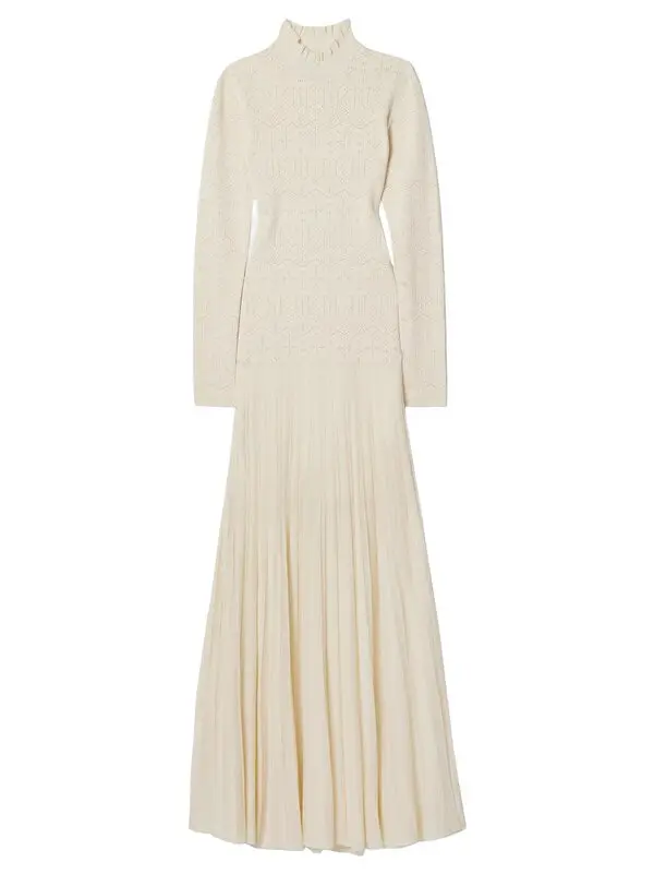 Isabel Marant Gisole Pointelle-knit Maxi Dress - Ecru