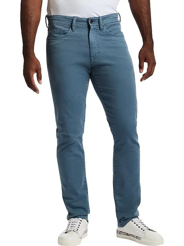 Robert Graham Madsen Straight Fit Jeans - Slate Blue