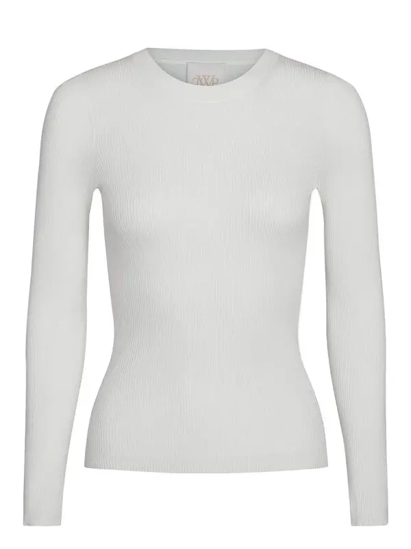 TWP Ribbed Wool Pullover - Ivory