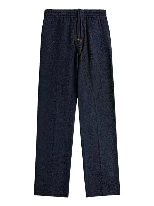 TOD'S Drawstring Straight-leg Trousers - Blue