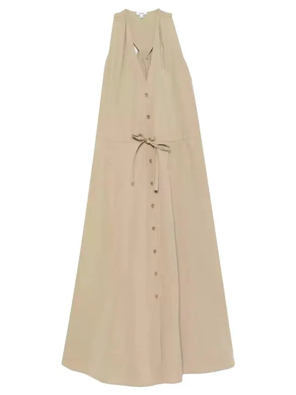 Aspesi Cotton Poplin Midi Dress - Green