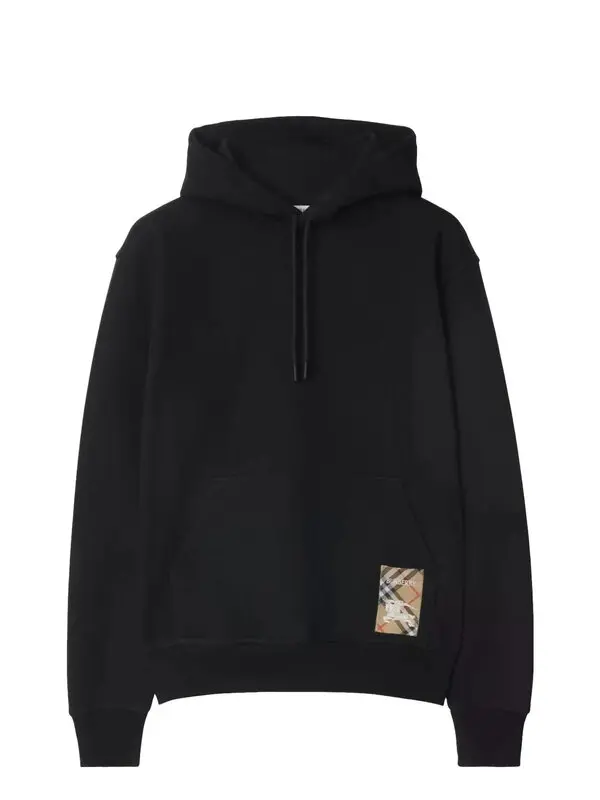Burberry Cotton Hoodie - Black