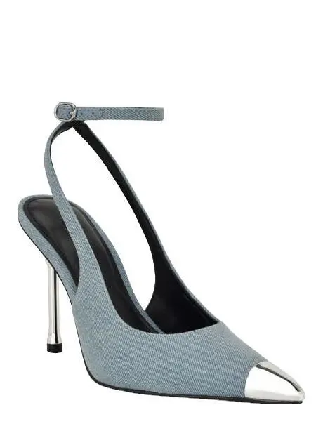 Nine West Monroh Pointed Toe Pumps - Light Blue