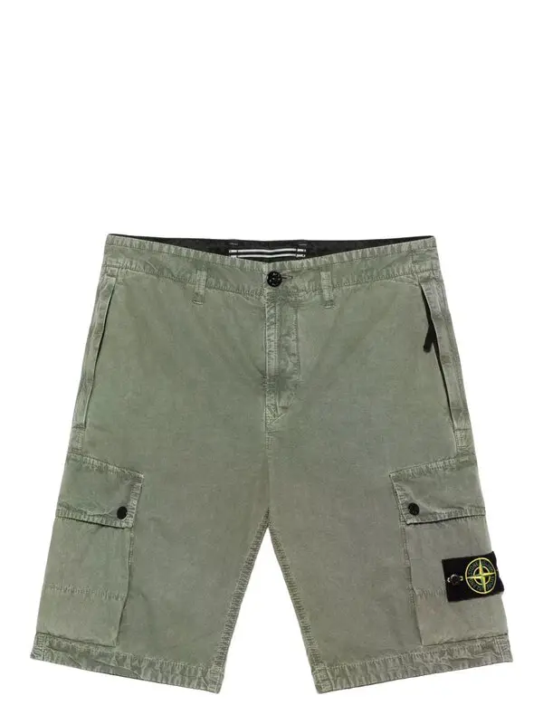 Stone Island Compass-badge Shorts - Green