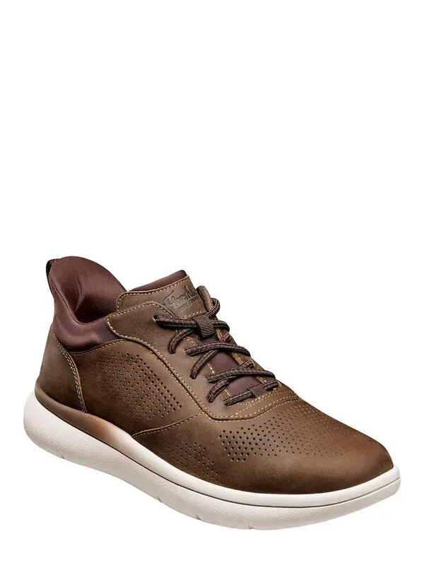 Florsheim Fleet Perforated Toe Sneaker - Brown