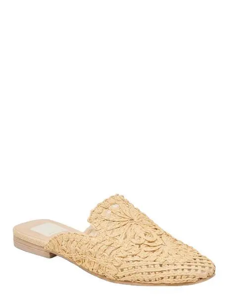 Dolce Vita Diya Raffia Mule - Light Natural Macrame