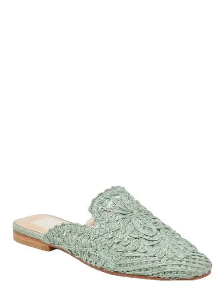 Dolce Vita Diya Raffia Mule - Light Sage Macrame