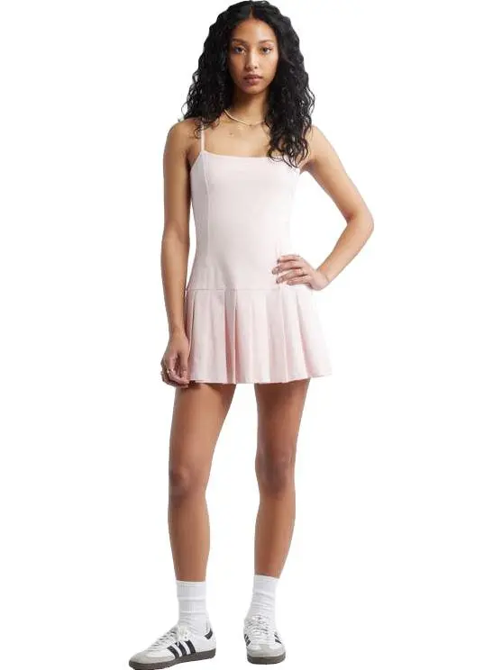 Bp. Sporty Skort Romper - Pink Balm