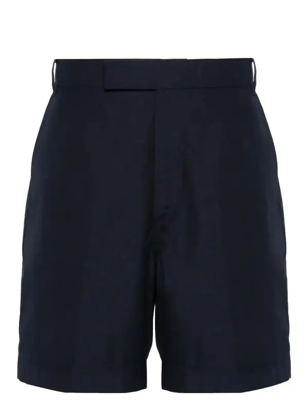 Thom Browne Rwb-tab Chino Shorts - Blue