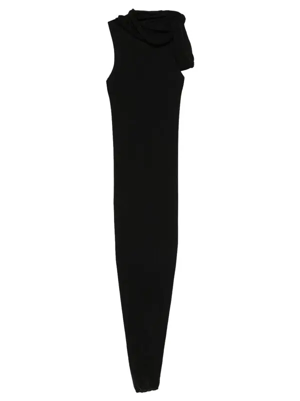 Rick Owens Knitted Long Dress - Black