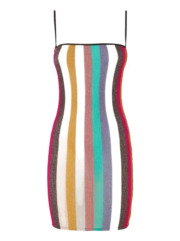 Missoni Striped Knitted Dress - Blue