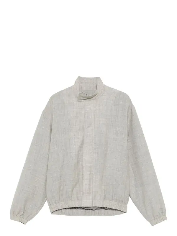 Studio Nicholson Slub-textured Bomber Jacket - Grey
