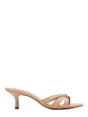 Pink Steve Madden Cary Mules - Beige