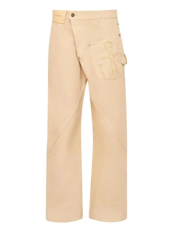 JW Anderson Twisted Jeans - Neutrals
