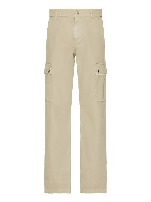 Burberry Garment Dyed Zip Back Cargo Pants - Heron