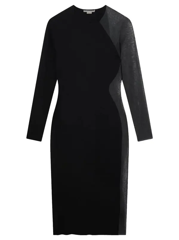 Stella McCartney Miracle Midi Dress - Black