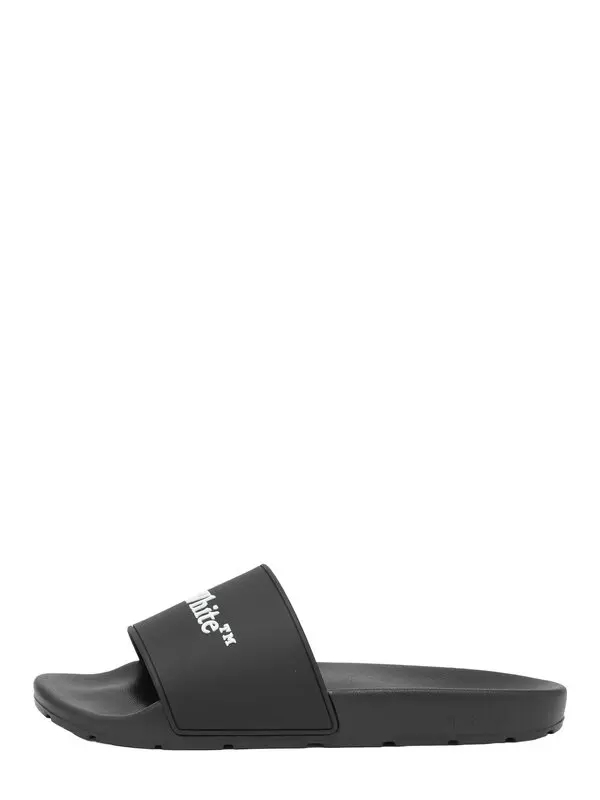 Off-White Bookish Slides - Black/white