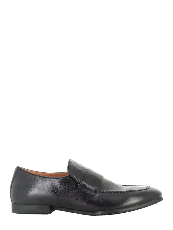ALBERTO FASCIANI Leather Loafers - Black