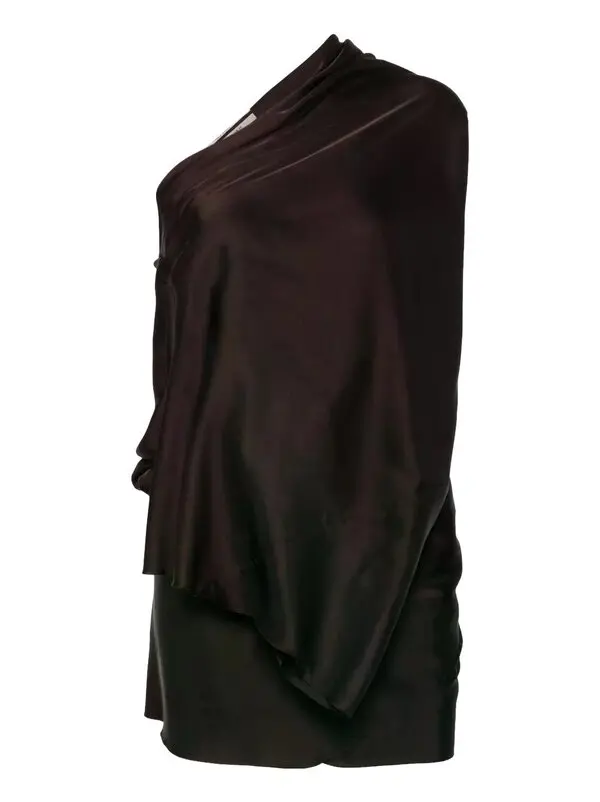 Rick Owens One-sleeve Top - Brown