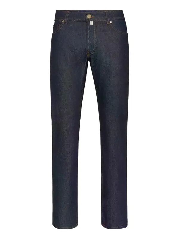 BILLIONAIRE Logo-patch Jeans - Blue