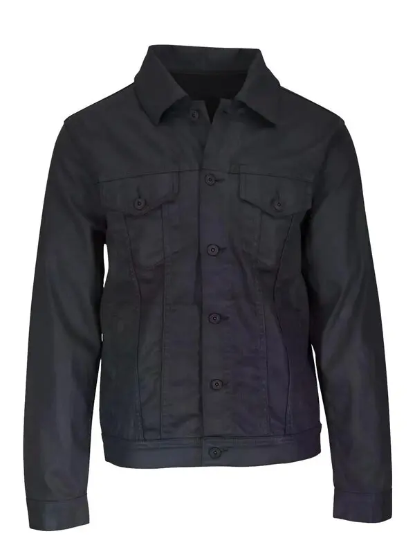 Ag Buttoned Lightweight Jacket - Black