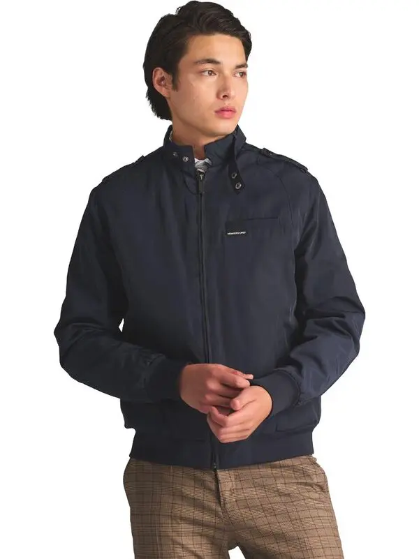 MEMBERS ONLY Iconic Racer Jacket With Quilted Lining - Navy