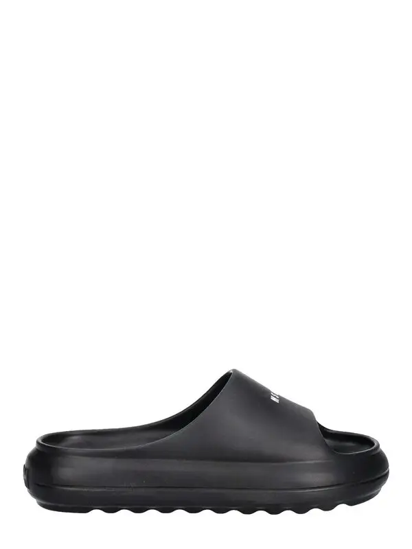 MSGM Logo-print Slides - Black